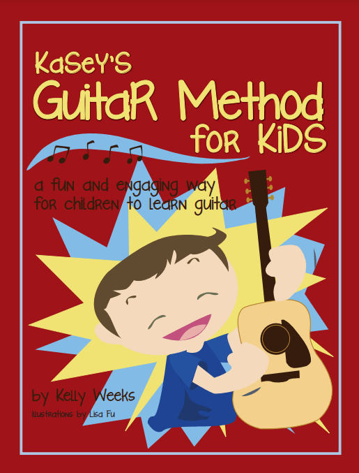 Kasey's Music Method learning books for children, guitar, ukulele